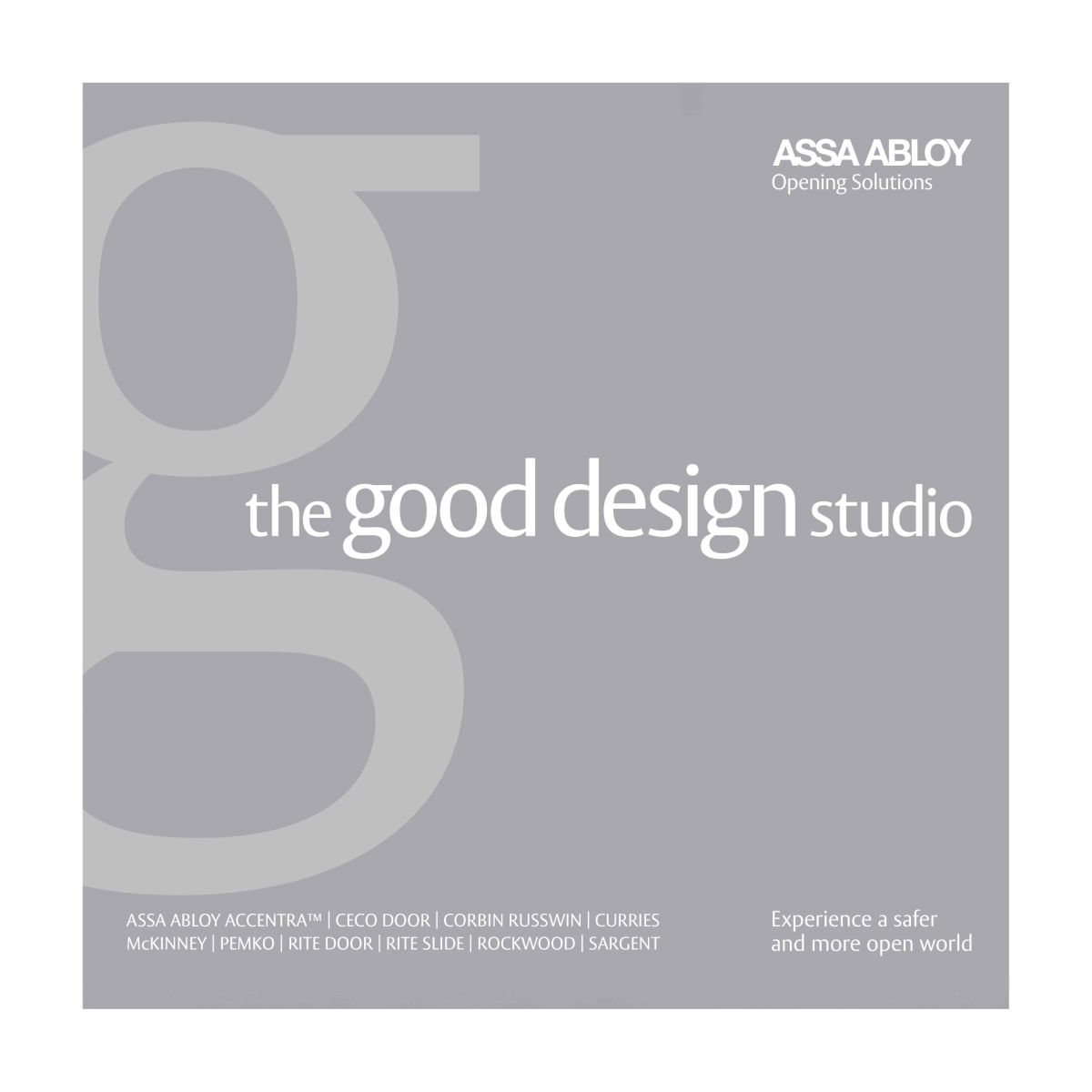 The Good Design Studio look book | ASSA ABLOY The Good Design Studio