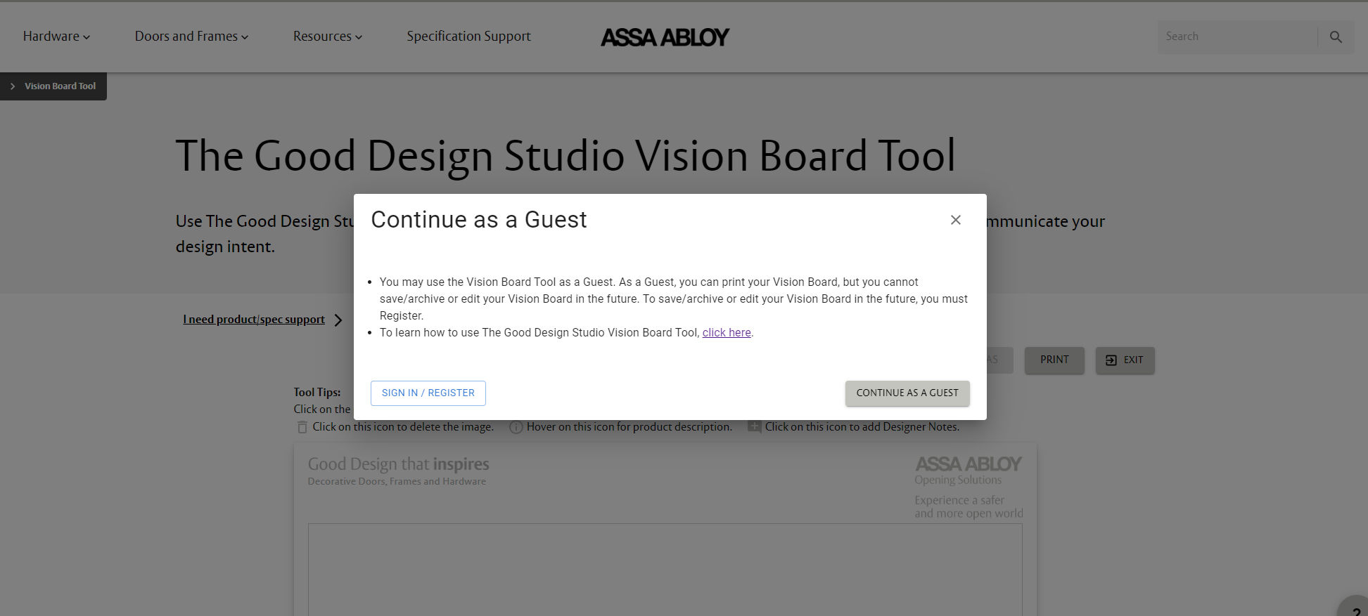 About Vision Board | ASSA ABLOY The Good Design Studio